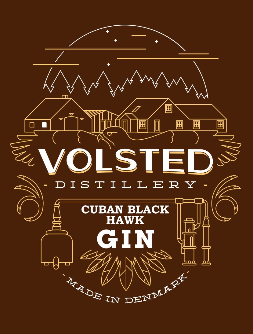NYHED! Cuban Black Hawk Gin – Volsted Distillery